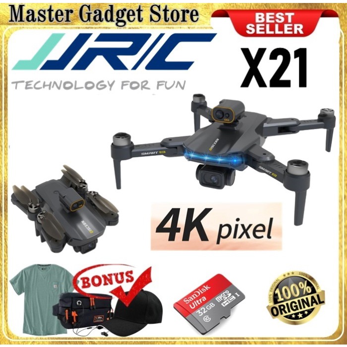 Jual DRONE JJRC X21 4K DUAL CAMERA DRONE GPS WIFI 5G VS SJRC F11 F7 POLLTAR ORIGINAL | Shopee ...