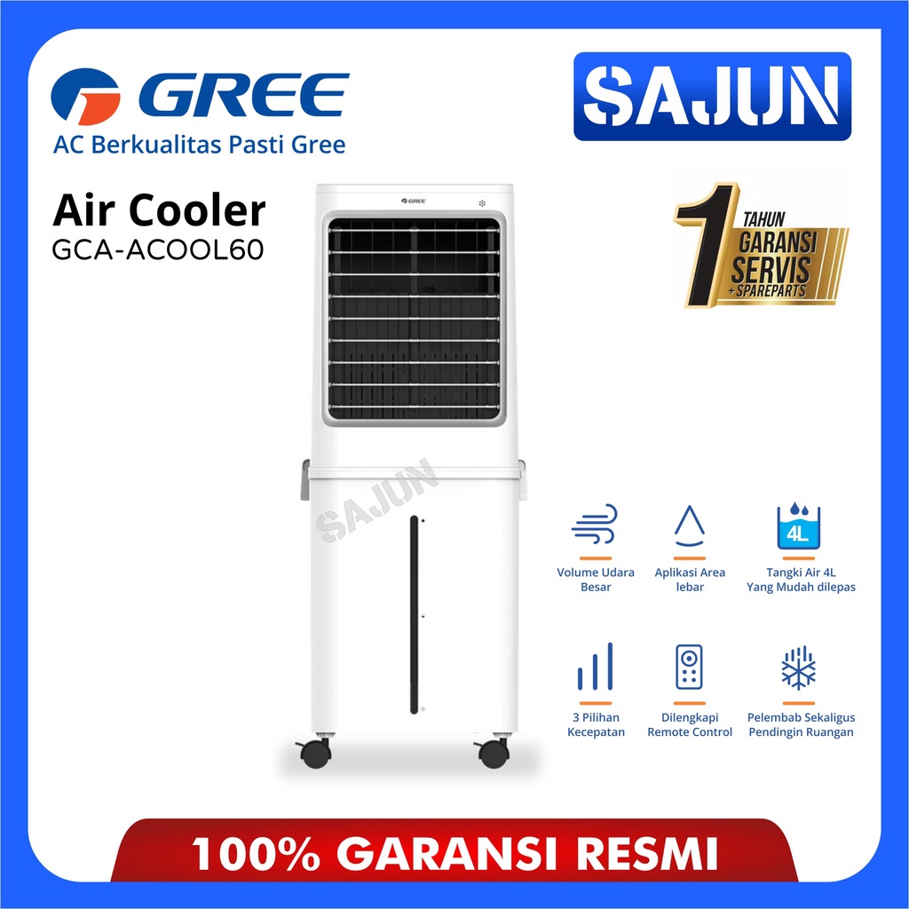 Jual GREE Air Cooler 60 Liter Penyejuk & Humidifier Honeycomb GCA ...