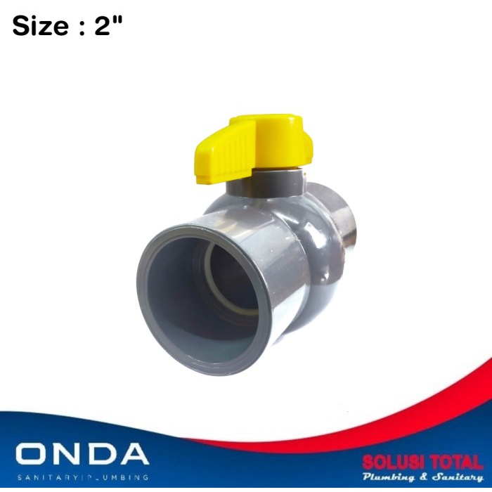Jual Ball Valve Pvbg 2 " Polos 2 Inch Stop Kran Pvc Onda | Shopee Indonesia