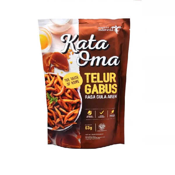 Jual KATA OMA TELUR GABUS GULA AREN POUCH 63 GR | Shopee Indonesia
