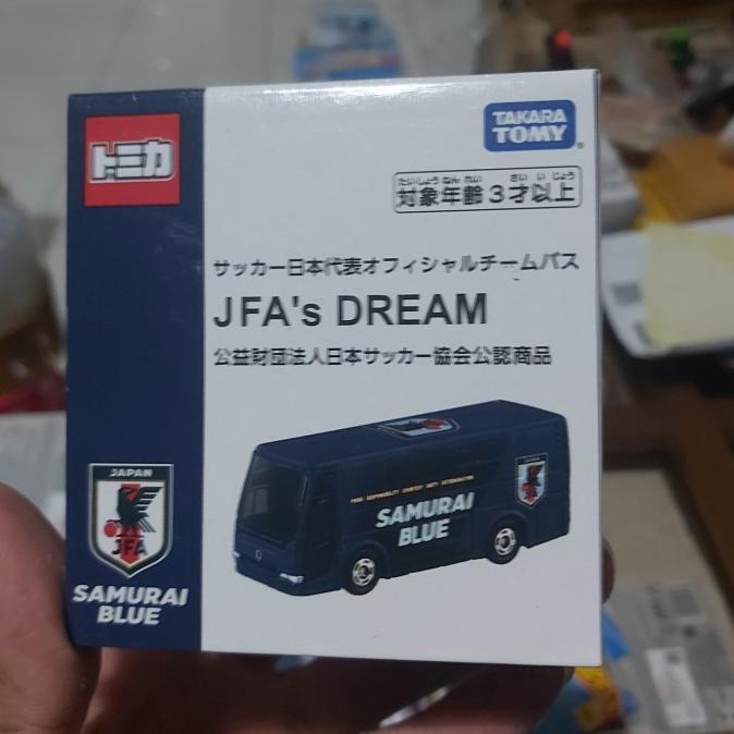 Jual Tomica Samurai Blue Official Team Bus JFA's Dream | Shopee Indonesia