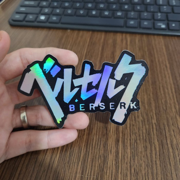Jual Sticker Hologram Anime Besar - PSH1915 - Berserk - Logo | Shopee ...
