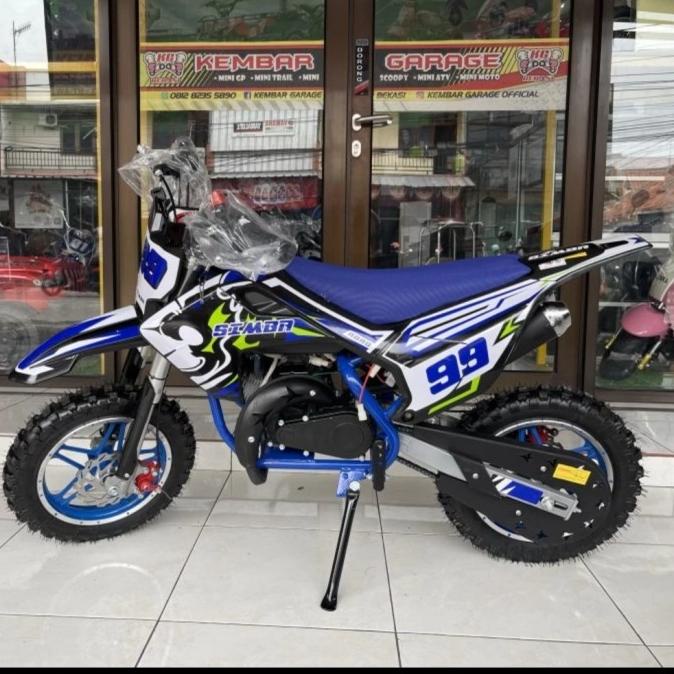 Jual Mini Motor Trail Cross 2T Matic Model Simba 50Cc Doble Starter ...