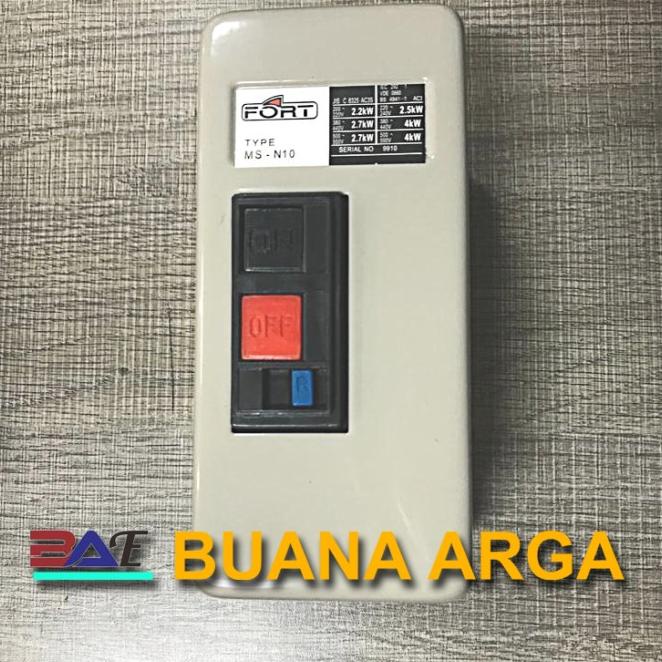 Jual Motor Starter 3 Phase Msn 10 Dol Ms-N10 Fort Msn 10 Metal Box | Shopee Indonesia