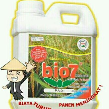 Jual (BISA COD) Bio7 padi pupuk organik cair bioaktivator ( 1 liter ...