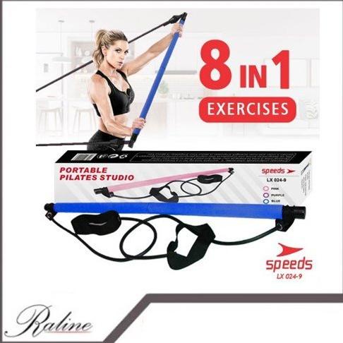 Jual alat fitnes rumah home gym portable pilates stick multifungsi yoga ...