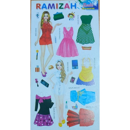 Jual BP/ Boneka Pasang/ Mainan kertas/ Orang-Orang Kertas/ Paper Doll ...