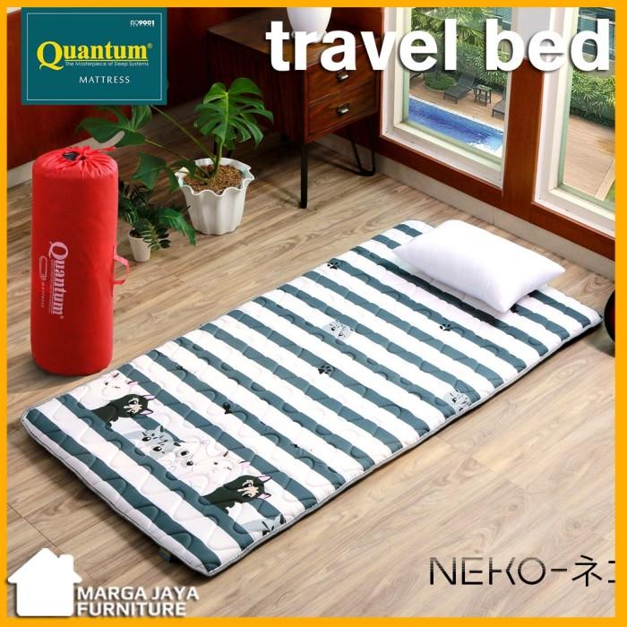 Jual Kasur Lipat Quantum Travel Bed 80 Cm Gulung Lantai Matras | Shopee ...