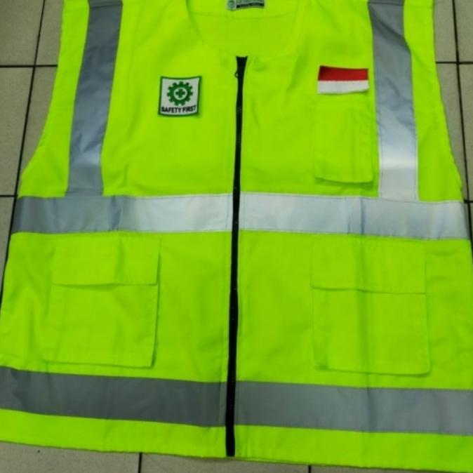 Jual Rompi safety Victoria rompi proyek + logo bendera dan k3 hijau ...