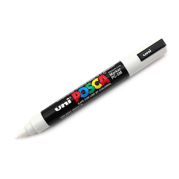 Jual Atk0644Pc 1.8-2.5Mm Putih Pc-5M Spidol Posca Marker Uni Kaca Glass ...