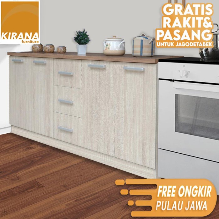 Jual Kitchen Set Bawah Minimalis Rak Dapur Kayu Dan Lemari Kantor ...