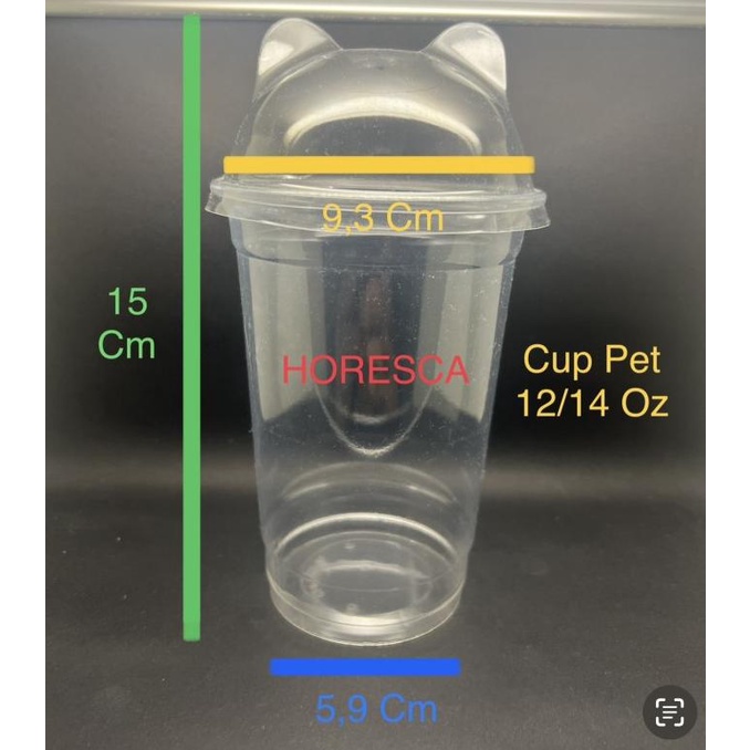 Jual New Pilih Varian Ukuran Cup Plp Pet + Tutup Cat Dome @ 50 Pcs Code ...