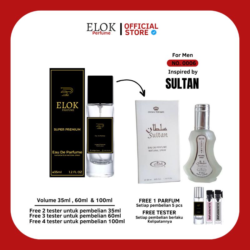 Jual SULTAN by elokperfume - parfum pria - free testee | Shopee Indonesia
