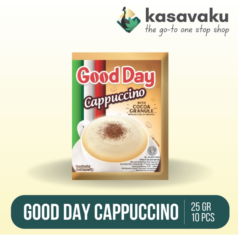 Jual kopi Good Day Cappuccino 10 sachet 1 renceng | Shopee Indonesia
