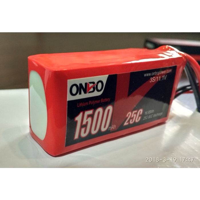 Jual LIPO BATTERY 3S 11.1V 1500MAH 25-50C ONBO POWER ORIGINAL | Shopee ...