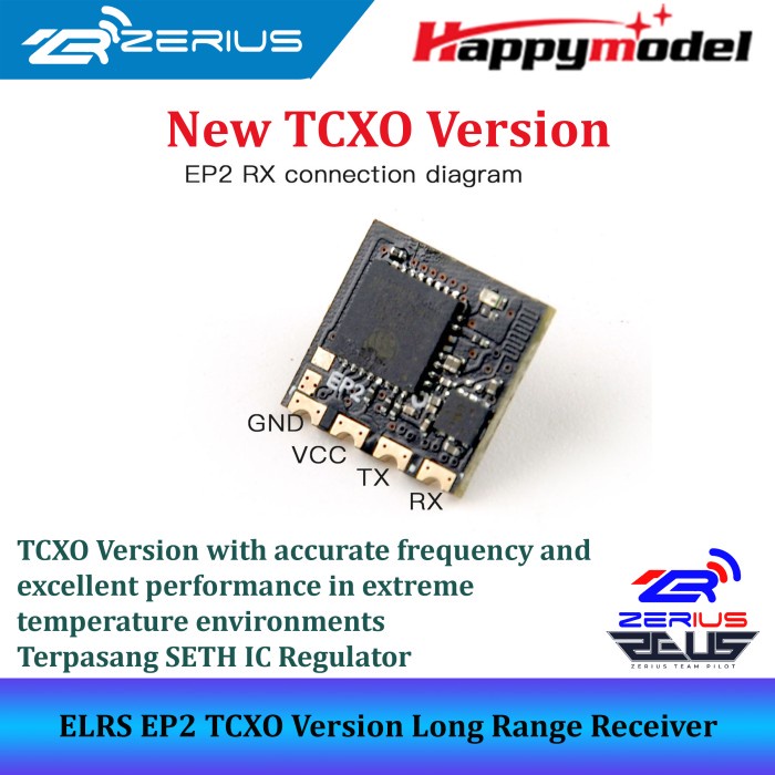 Jual HAPPYMODEL EXPRESSLRS ELRS 2.4G EP2 LONG RANGE RC RECEIVER FOR ...