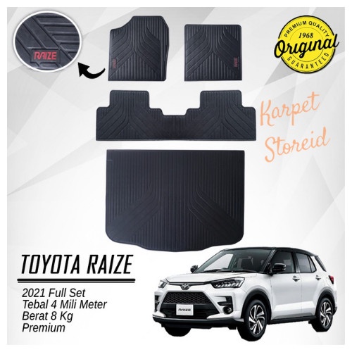 Jual Karpet Karet Mobil Toyota Raize Premium Full Set | Shopee Indonesia