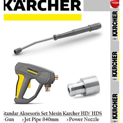 Jual Karcher Standar Aksesoris (Gun, Jet Pipe & Nozzle) Mesin Hd / Hds ...