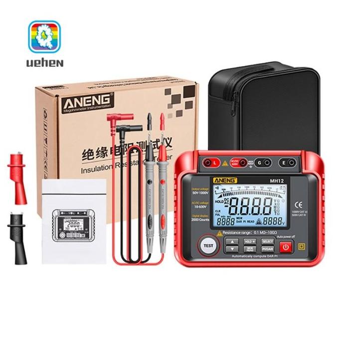 Jual Aneng Mh12 Earth Resistance Tester Digital Meter Megger Voltmeter ...