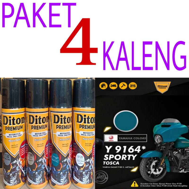 Jual PAKET 4 KALENG pilok pilox diton premium sporty tosca y9164 400cc ...