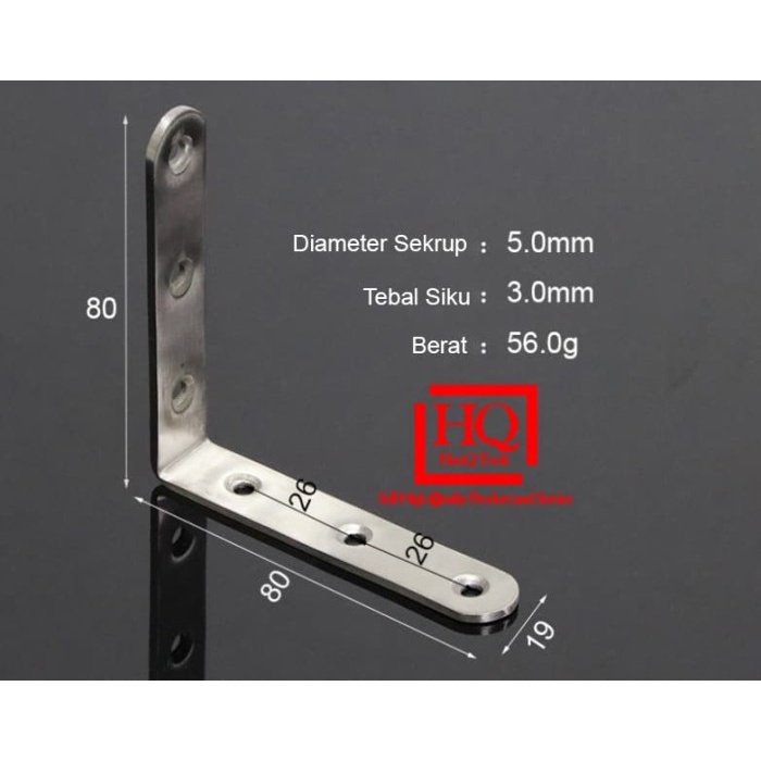 Jual Siku Besi L Siku Rak Penyangga Meja Kursi TV Ambalan Shelf Bracket ORIGINAL 3S SSS | Shopee ...