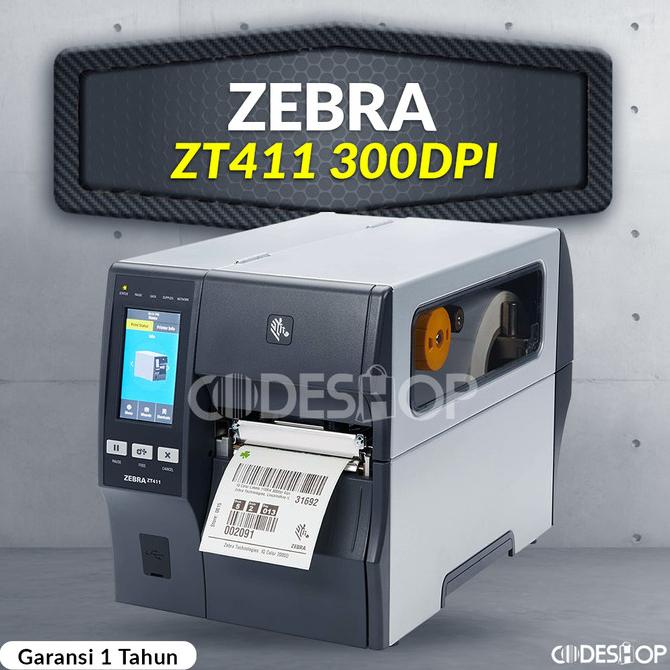 Jual Printer Barcode Zebra Zt411 / Zt 411 Industrial Usb & Lan - 300 Dpi Iswararanti | Shopee ...