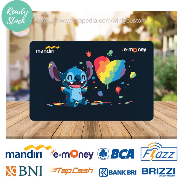 Jual Emoney Mandiri Kartun Stitch Disney Makhluk Luar Angkasa Etoll ...