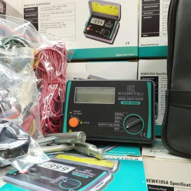 Jual Megger Kyoritsu 4105A Earth / Grounding Tester Kyoritsu 4105A ...