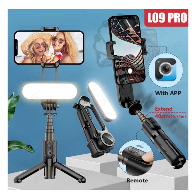 Jual Murah Gimbal Stabilizer Hp L09 Selfie Stick Tripod Shooter Lampu ...