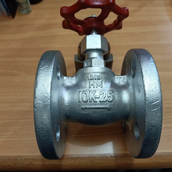 Jual GLOBE VALVE STOP VALVE UAP STEAM DN25 1" 10K FLANGE MALL HITACHI ...