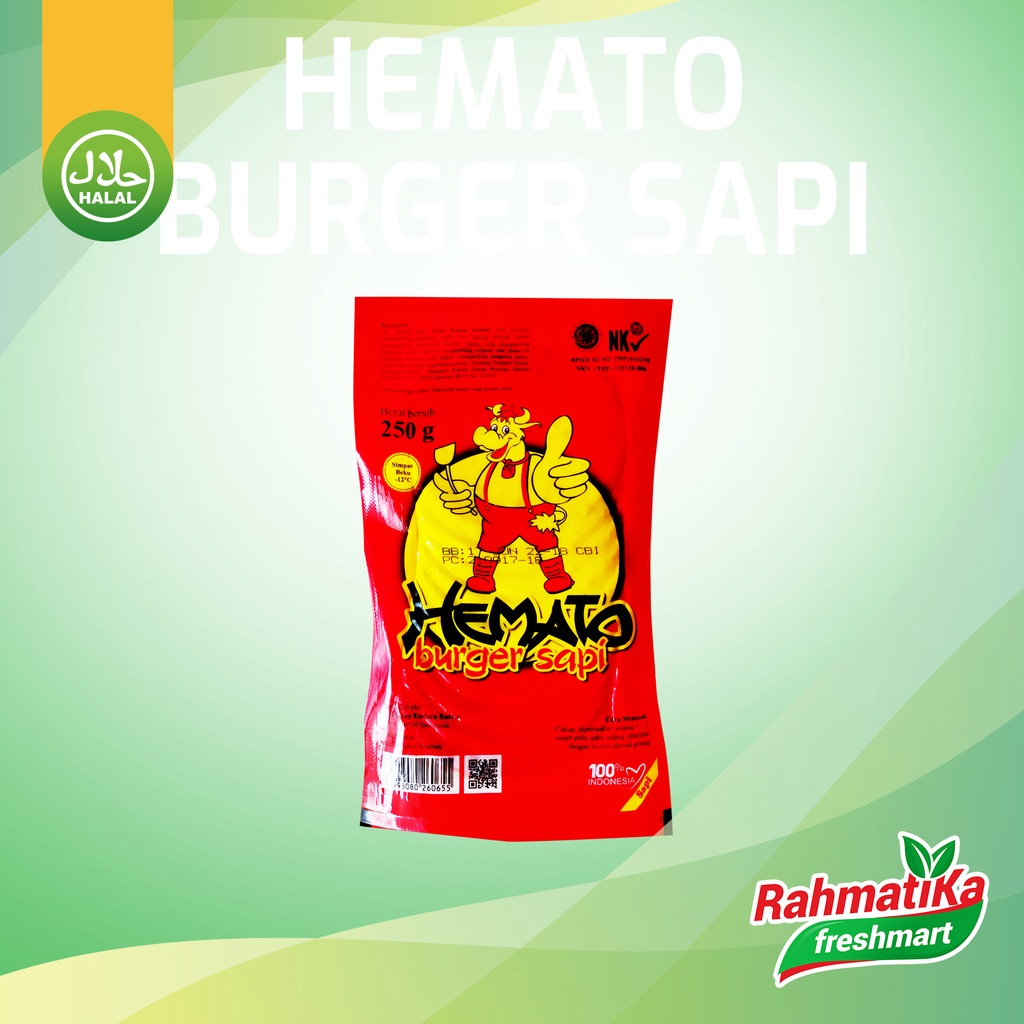 Jual Hemato Burger Sapi 250 gr (Frozen Food) | Shopee Indonesia