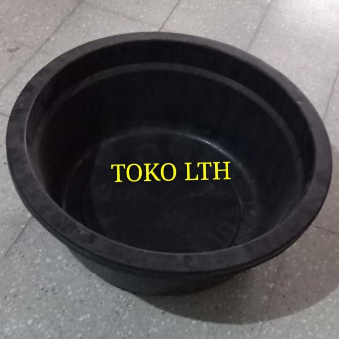 Jual BASKOM BAK KARET ANTI PECAH BULAT 70 CM / JOLANG HITAM BESAR ...
