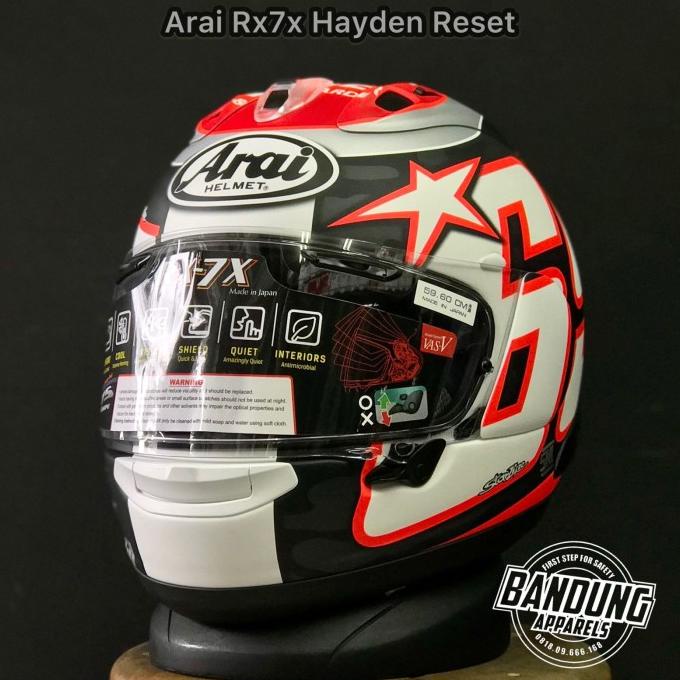 Jual Helm Motor Full Face Arai Rx-7x Hayen Reset New 2022 Rx7x SNI Japan | Shopee Indonesia