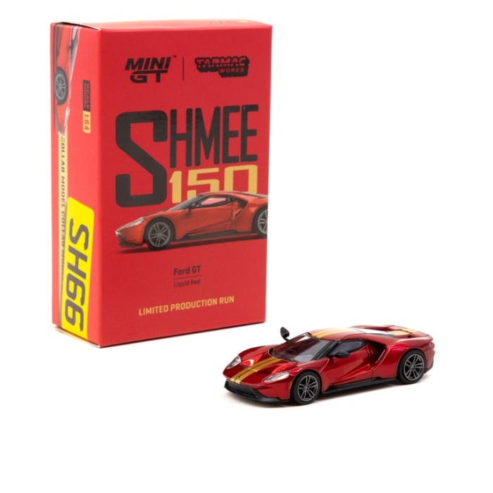 Jual PROMO!!! MINI GT X TARMAC WORKS X SHMEE150 FORD GT LIQUID RED MGT ...