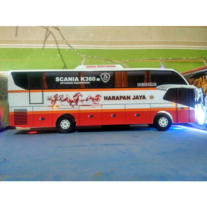Jual PROMO!!! MINIATUR BUS BIS HARAPAN JAYA AVANTE LAMPU TERBARU ...