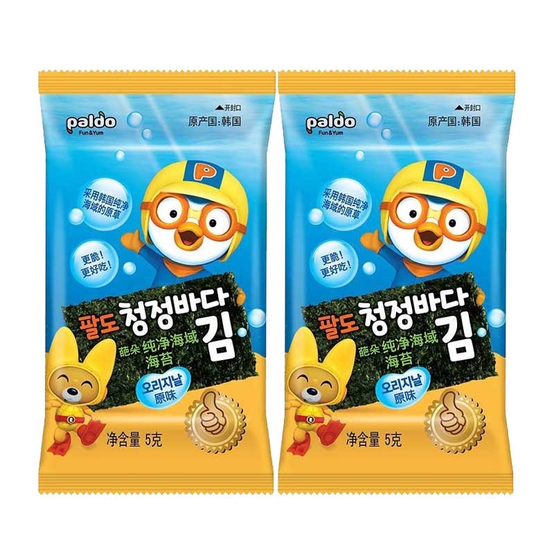 Jual Pororo Snack Seaweed 2 x 5 g | Shopee Indonesia