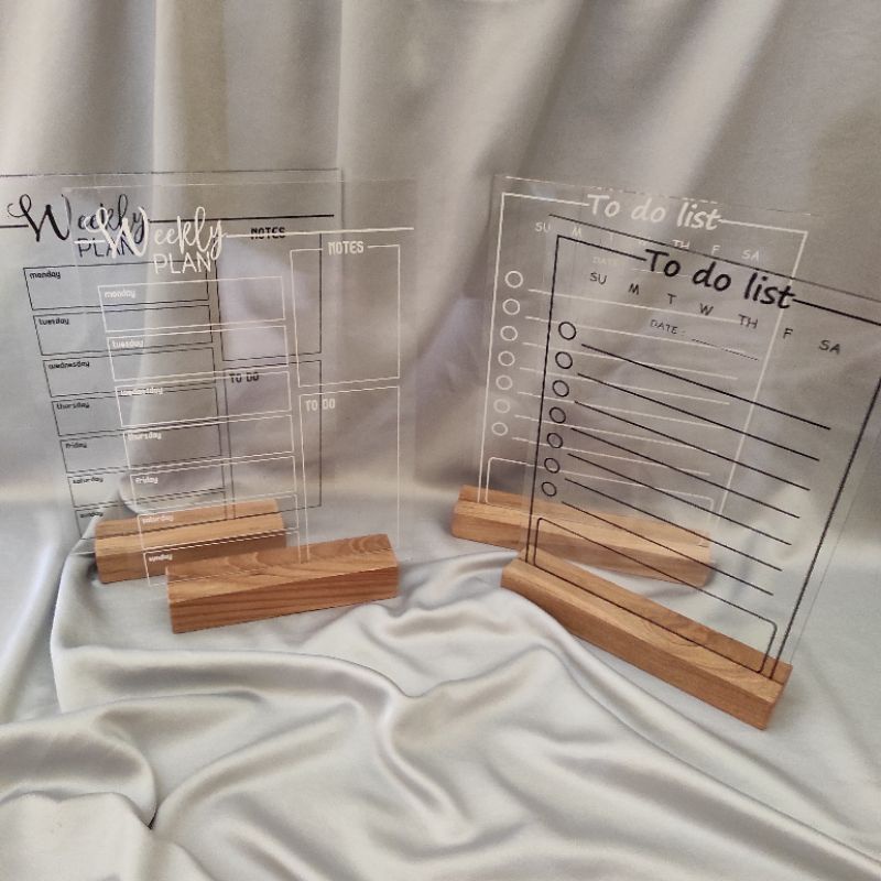 Jual LZN ACRYLIC PLANNER A5 TO DO LIST AKRILIK PLANNER ACRYLIC WEEKLY ...