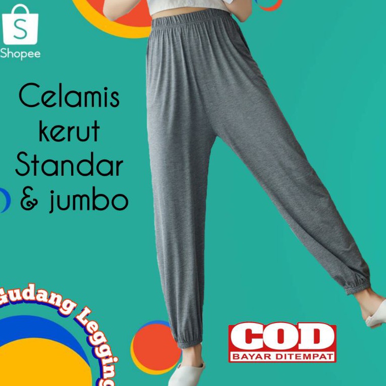 Jual IOYU-76 Celamis Kerut Jumbo & Standar polos Must Get it | Shopee ...