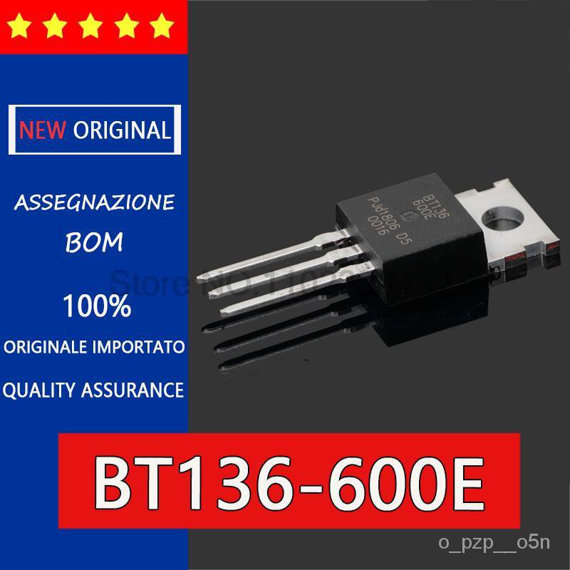 Jual &5PCS original BT136-600E Bidirectional thyristor 4A 600V TO-220 Three-terminal two-way ...