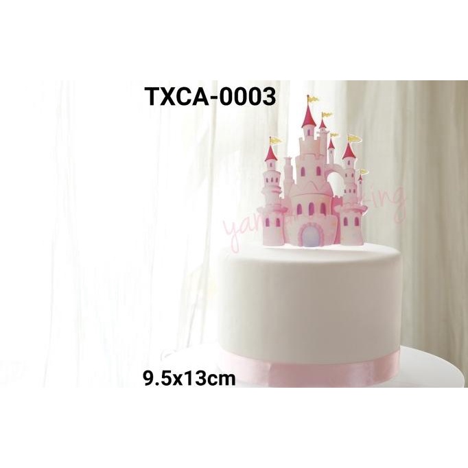 Jual Terbaru Txca-0003 Cake Topper Acrylic Akrilik Istana Castle ...