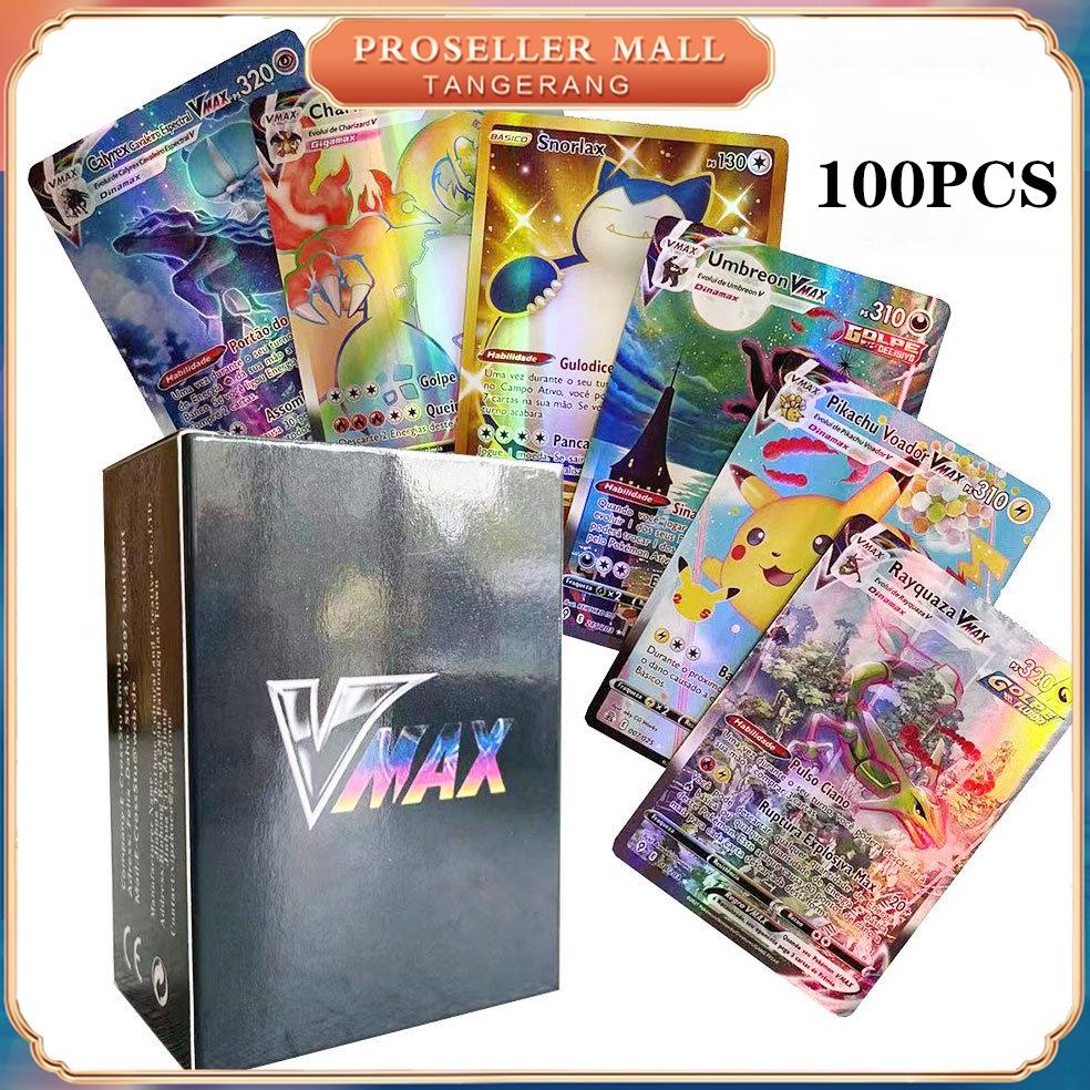 Jual DISKON!!$ KARTU POKEMON VMAX ENGLISH VERSION / KARTU GAME POKEMON VMAX SHINING 100PCS ...