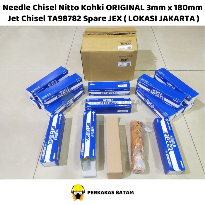 Jual NITTO KOHKI NEEDLES 3MM X 180MM FOR JET CHISEL NEEDLE JARUM JET ...