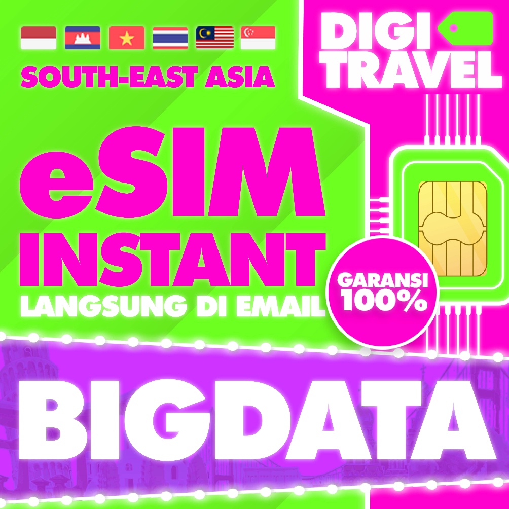 Jual Dijual murah DIGI TRAVEL eSIM Singapore Malaysia Thailand ...