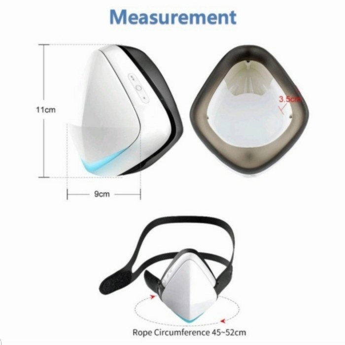 Jual ALAT KESELAMATAN DELUXE SMART AIRSHARK MASKER OLAHRAGA RESPIRATOR ...
