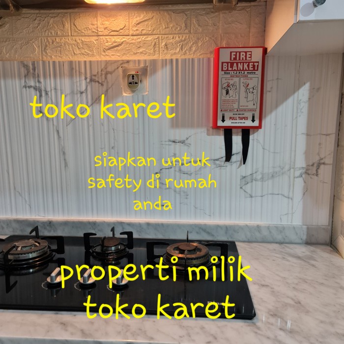 Jual ALAT KESELAMATAN FIRE BLANKET / SELIMUT ANTI API 1,8 X 1,8 METER ...