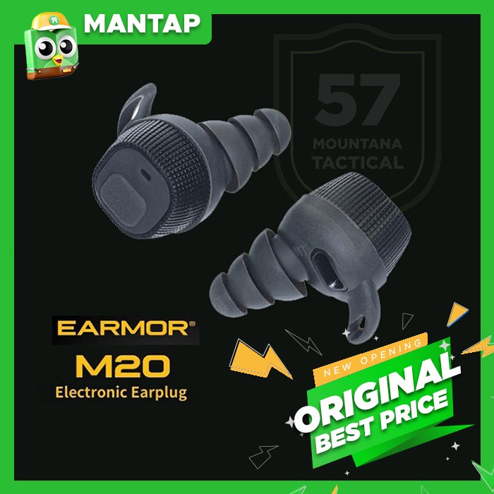Jual ALAT KESELAMATAN EARMOR M20 ELECTRONIC EARPLUG HEARING PROTECTION IPSC BY OPSMEN ORI ...