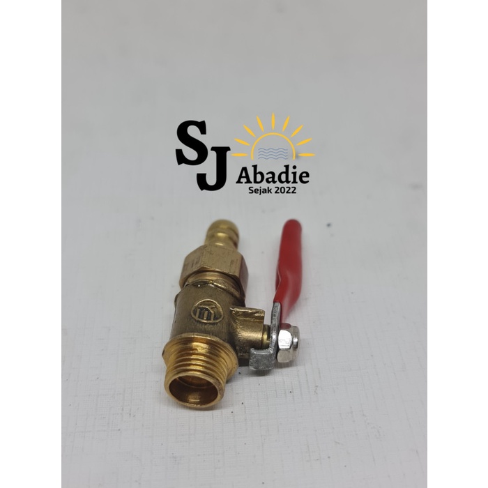 Jual nice Stop Kran/Ball Valve Kuningan Kompressor HATO 1/4 - 1/2 Inch ...