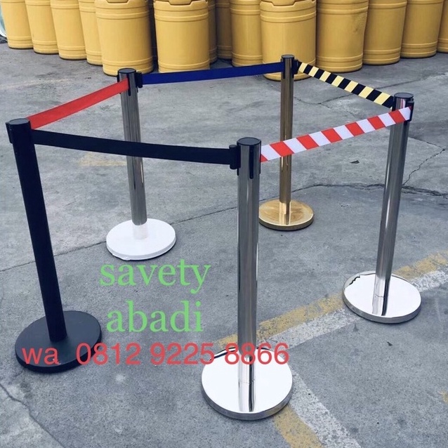 Jual Termurah PROMO Standing Barrier Tiang Antrian Railing Stand ...