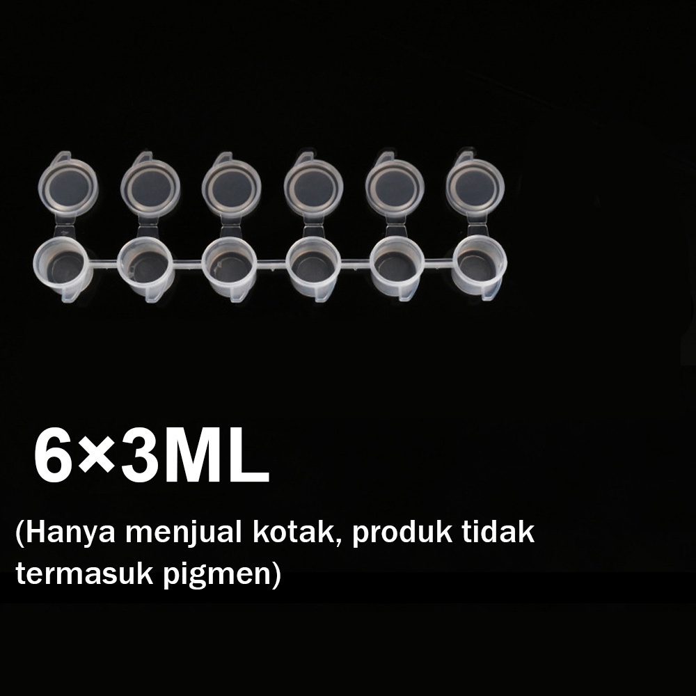 Jual IDOON Pot Cat Plastik Renteng 12 Warna Cat Dengan Pena /Tempat Cat ...