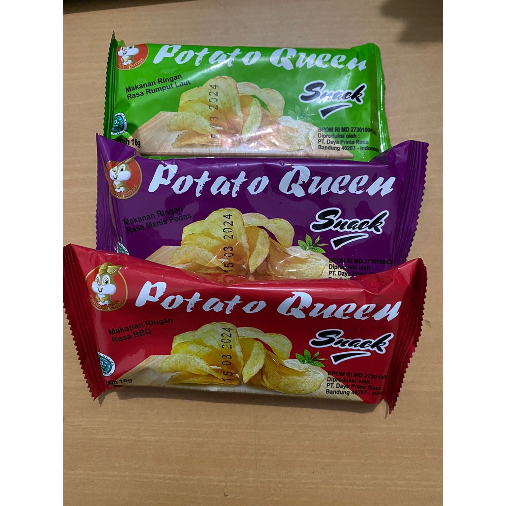 Jual Snack Potato Queen jual/Pack/10 Pcs | Shopee Indonesia